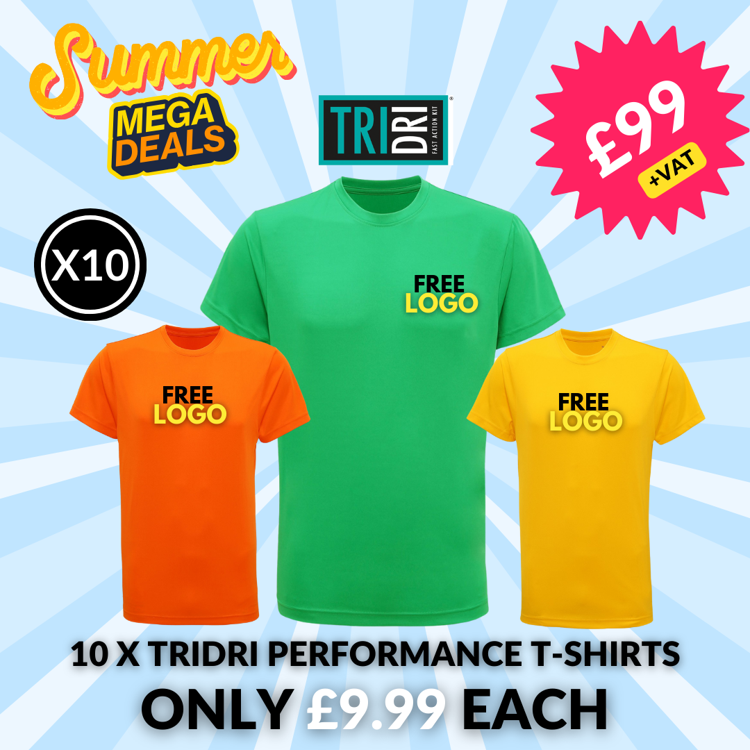 10 X TRI DRI COOL T-SHIRTS